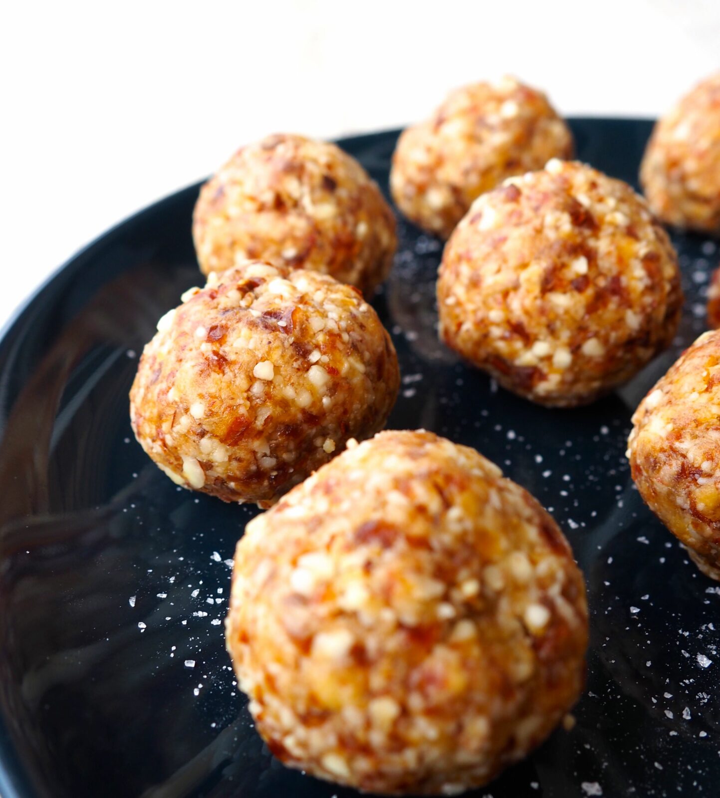 Salted Peanut Butter Balls (4-Ingredients) - Healthy Recipes by Lyndi Cohen