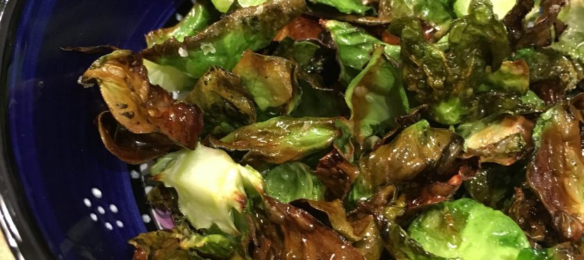 Crispy Brussel Sprout 'Chips' - Healthy Recipes by Lyndi Cohen