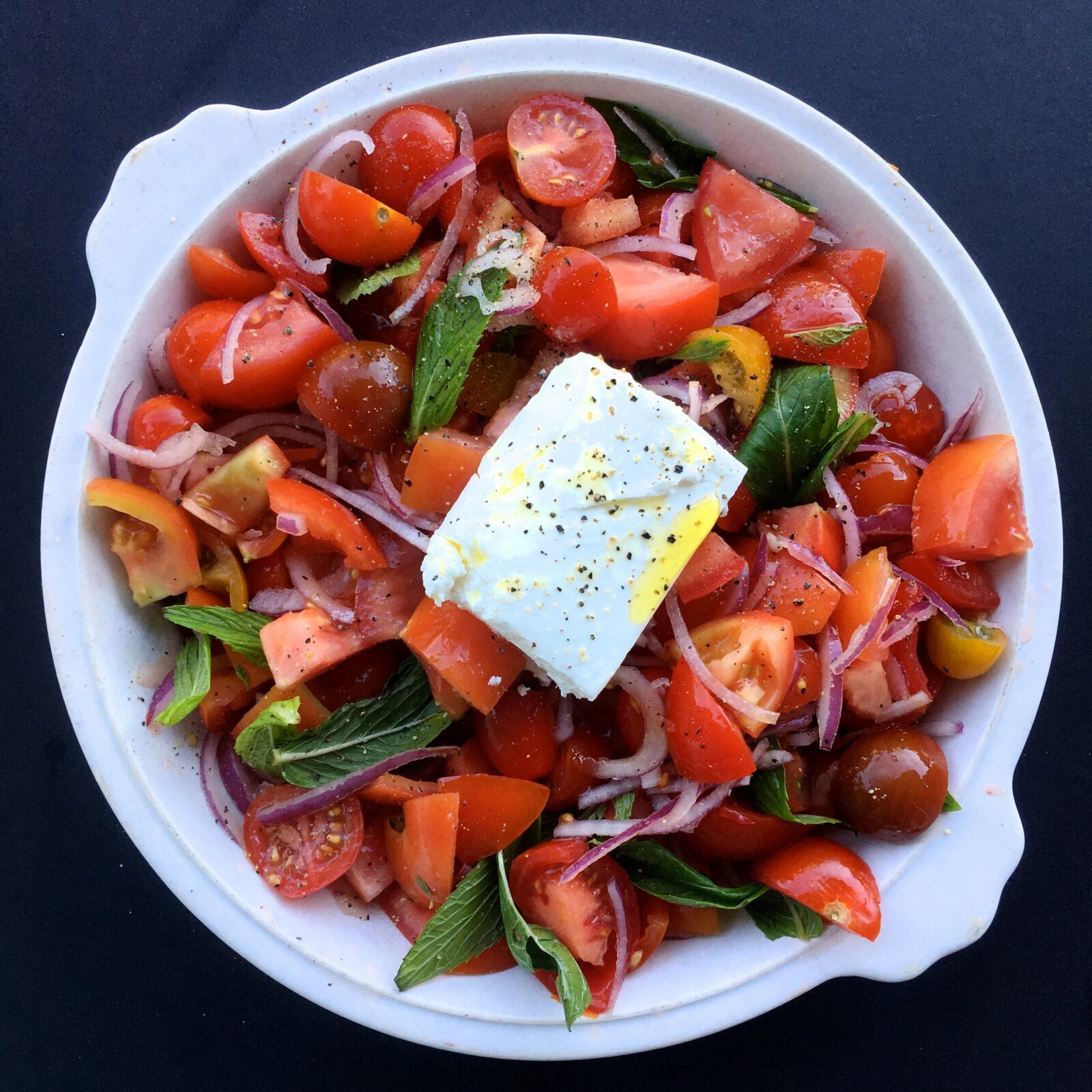 Tomato + Feta Salad - Healthy Recipes by Lyndi Cohen